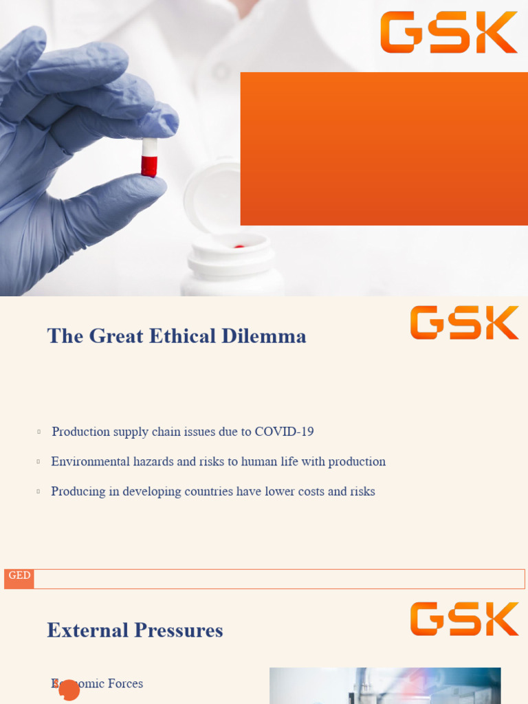 GlaxoSmithKline SWOT Analysis and Solution | PDF | Outsourcing | Risk
