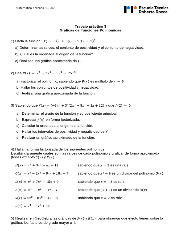 04 TP 3 - Gráficas | PDF | Conceptos matemáticos | Relaciones matematicas