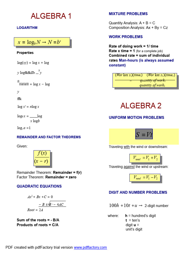MATH Formulas | PDF | Euclidean Geometry | Geometry