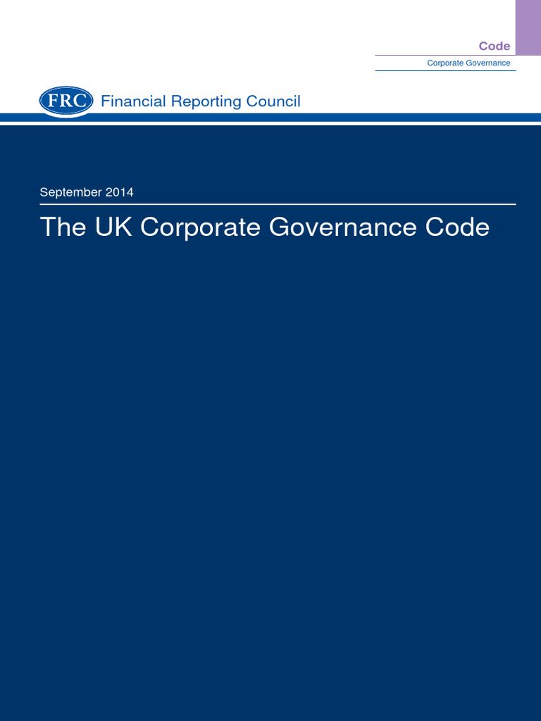 UK Corporate Governance Code 2014 | PDF | Internal Control | Corporate ...