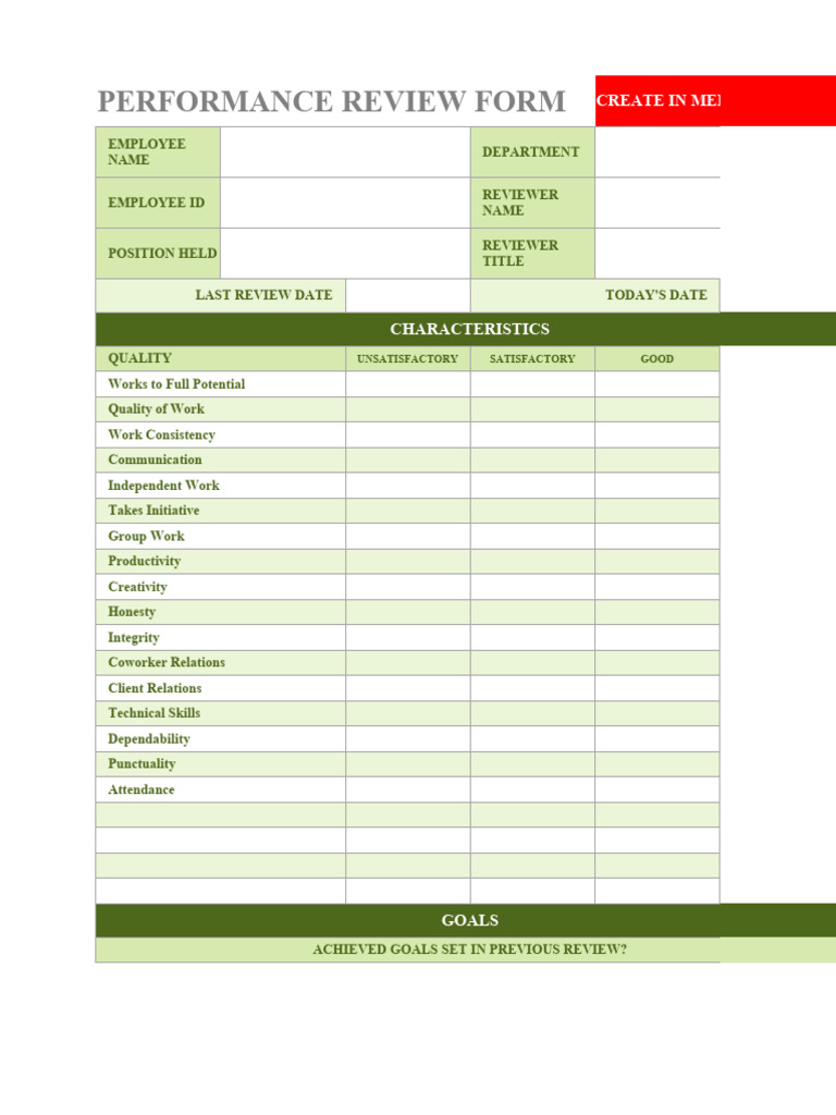 Contoh Form Penilaian Kinerja Karyawan Perusahaan Swasta Sederhana ...