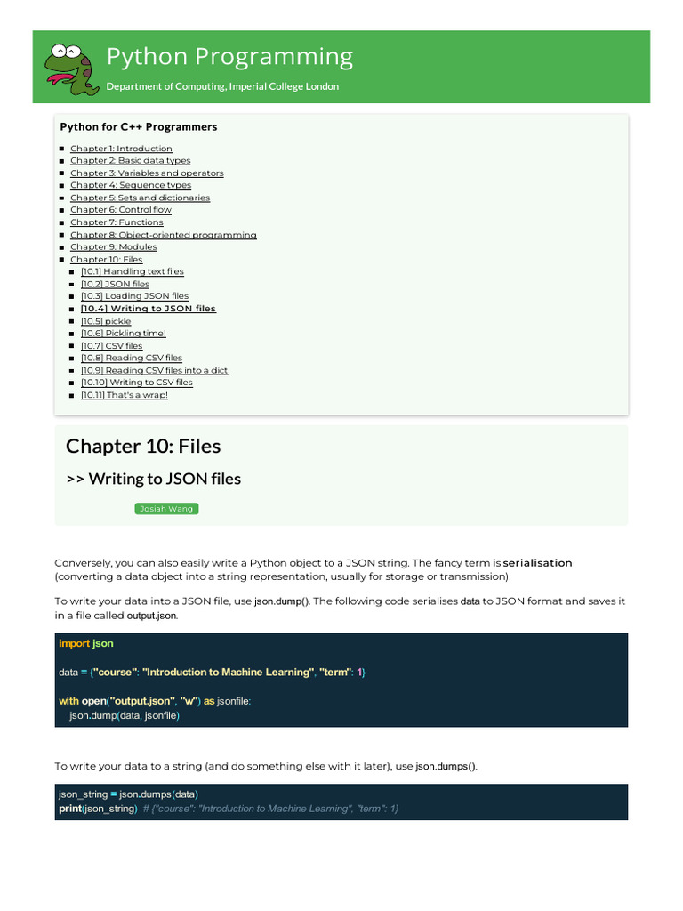 Python Pages Doc Ic Ac Uk Cpp Lessons Cpp 10 Files 04 Dump Html Pdf