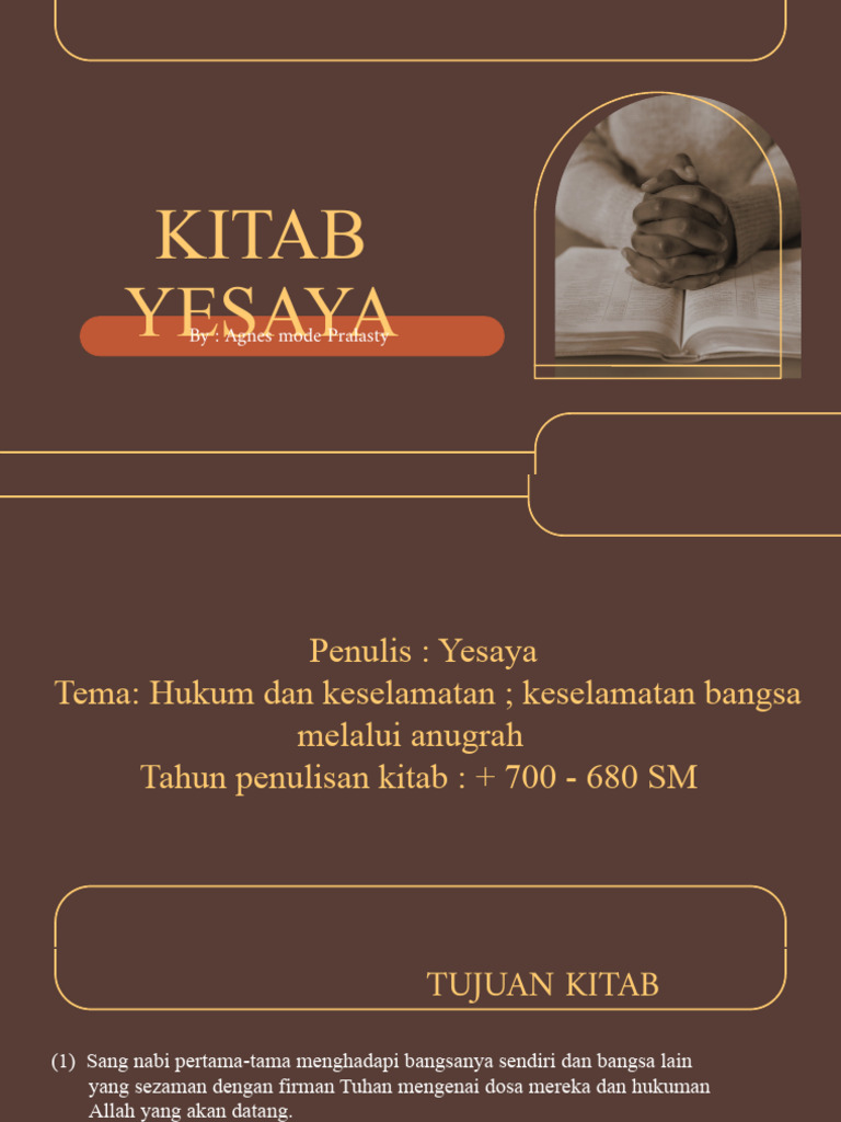 KITAB YESAYA DAN YEREMIA by - Agnes Mode Pralasty.2 | PDF