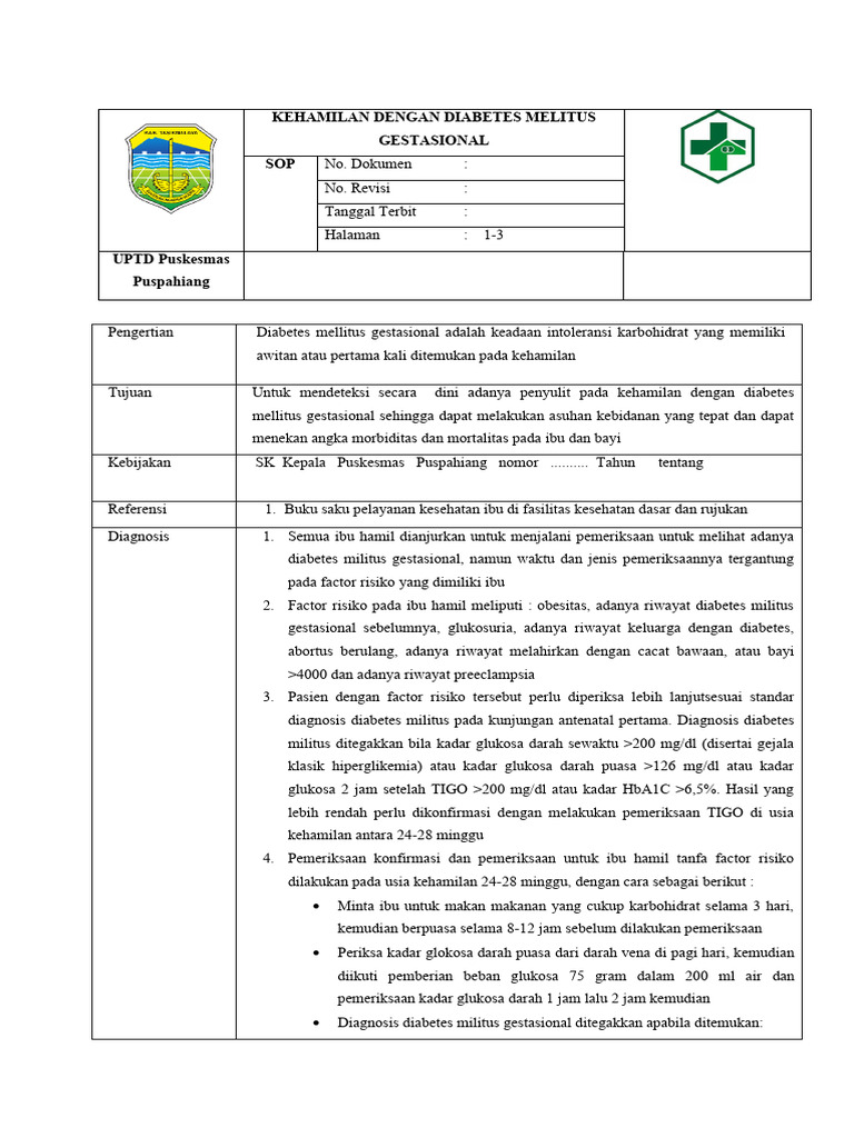 Risiko Diabetes Melitus pada Ibu Hamil | PDF | Kesehatan Holistik ...