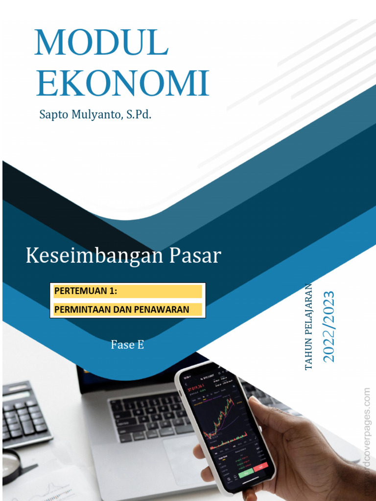 Modul Ajar Ekonomi: Keseimbangan Pasar | PDF