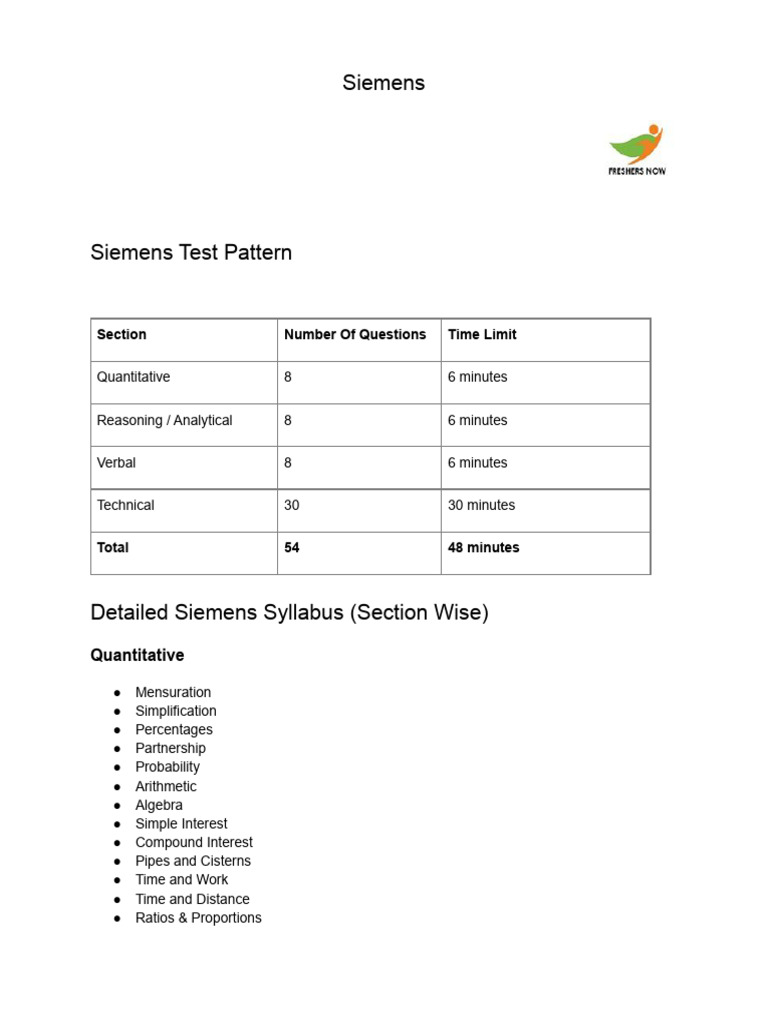 Siemens Test Pattern Topics | PDF