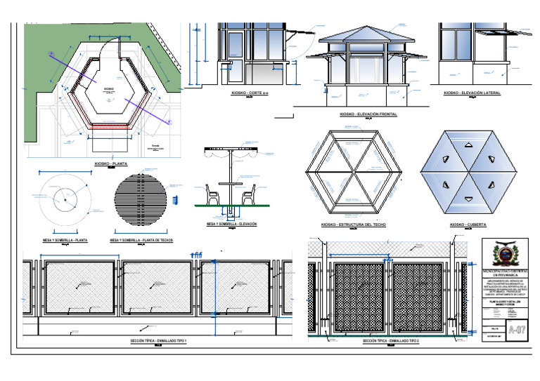 Plano Enmallado y Kiosko | PDF