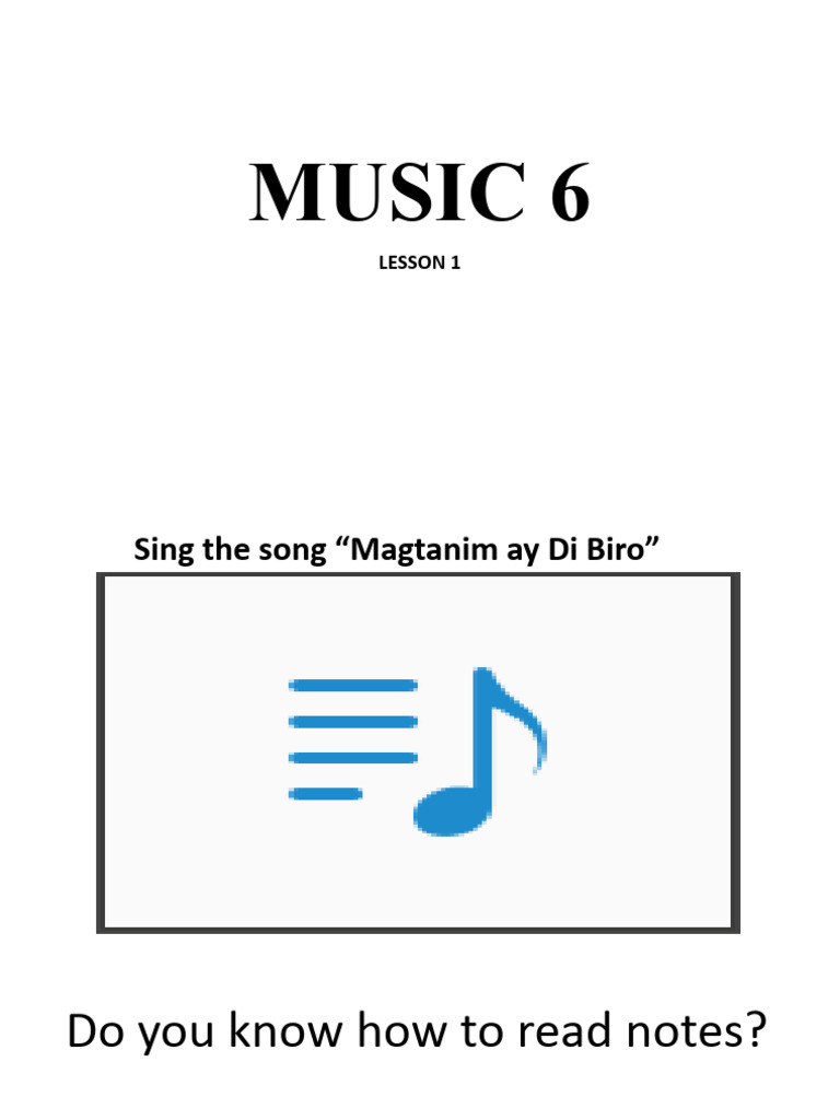 Music 6 L1 | PDF