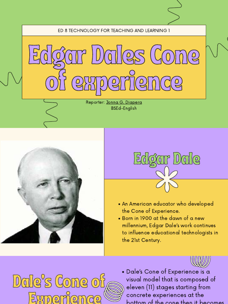 ED 8 Edgar Dales Cone of Experience 1 | Download Free PDF | Symbols ...