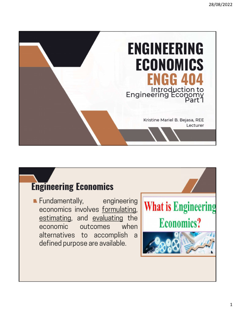 Principles of Engineering Economy | PDF | Risk | Engineering