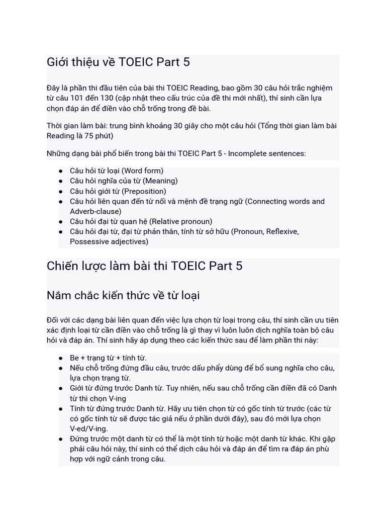 Toeic Reading p5 | PDF