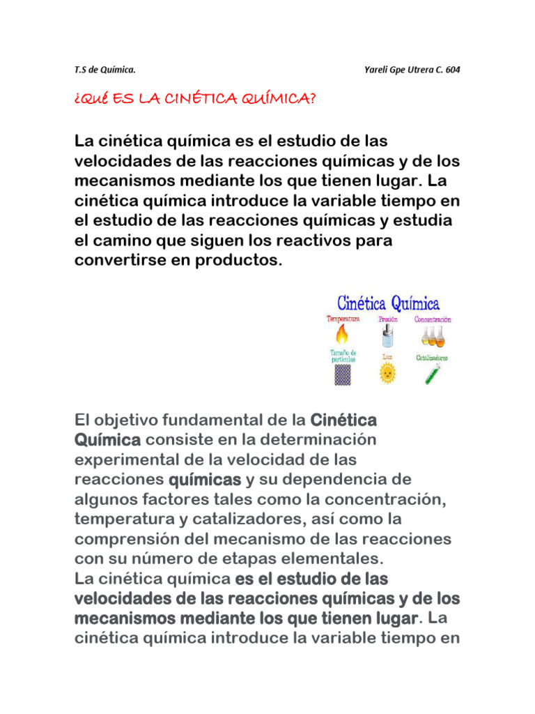 Qué Es La Cinética Química Y Cuál Es Su Importancia – EMXE