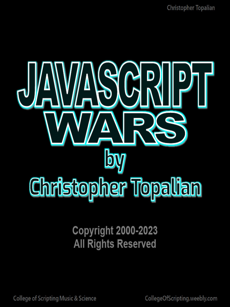 Javascript Wars Code By Christopher Topalian Pdf World Wide Web Internet And Web
