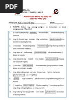 Tayutay Worksheet | PDF