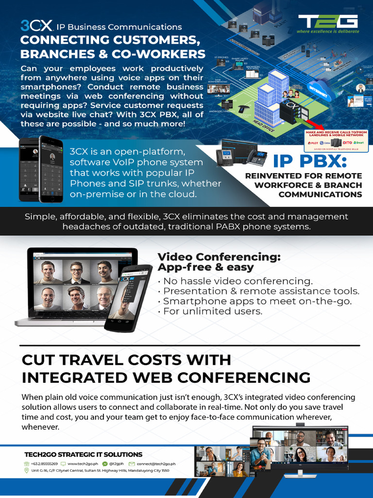 2023 3CX Datasheet by Tech2GO | PDF