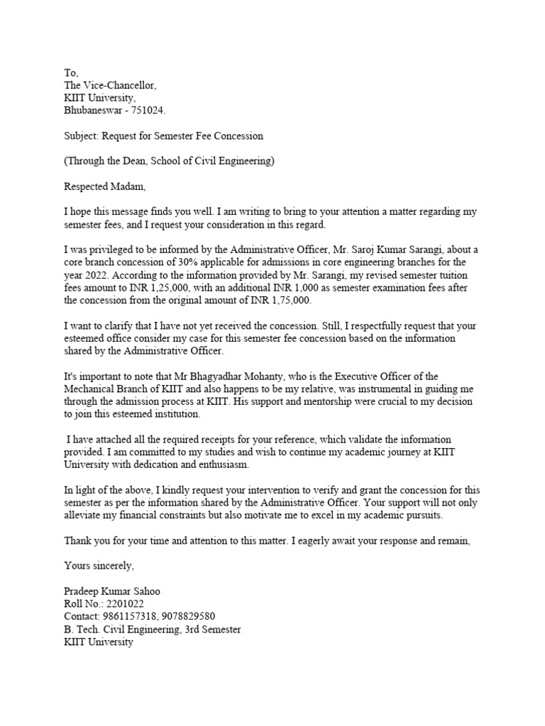 Pradeep Kumar Sahoo Application | PDF