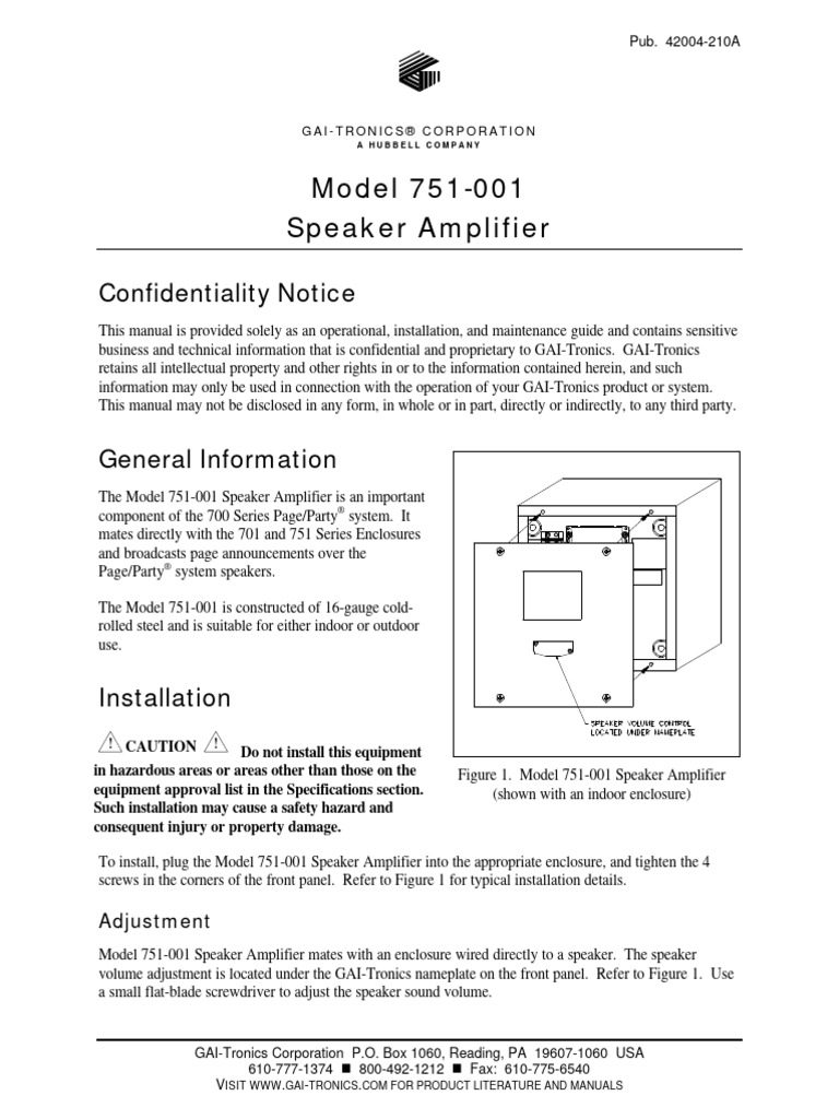 751 001sa | PDF | Loudspeaker | Amplifier