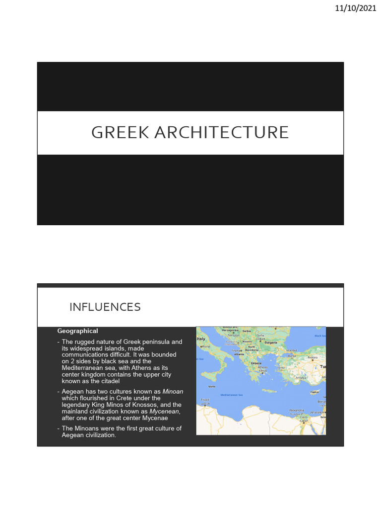 Greek Architecture | PDF | Column | Mycenaean Greece