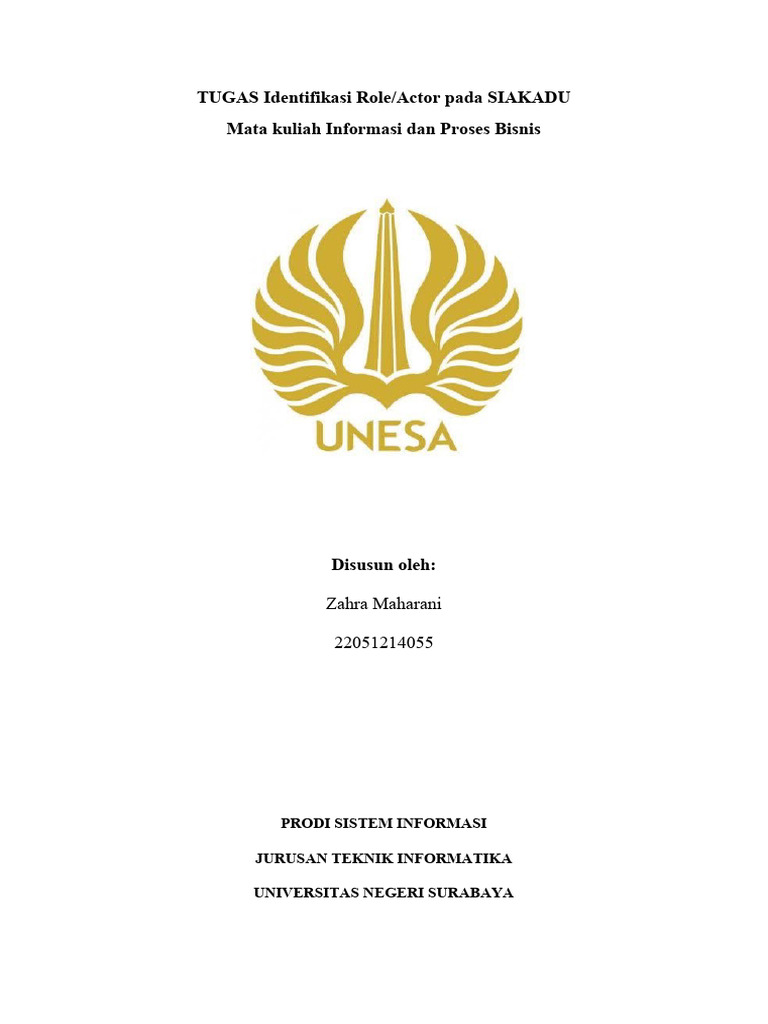 Identifikasi Role Siakadu | PDF