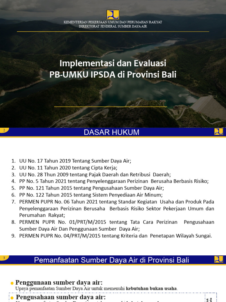 (Rev) 23 Juni 2022 - Implementasi Dan Evaluasi PB-UMKU IPSDA Di Provinsi Bali | PDF