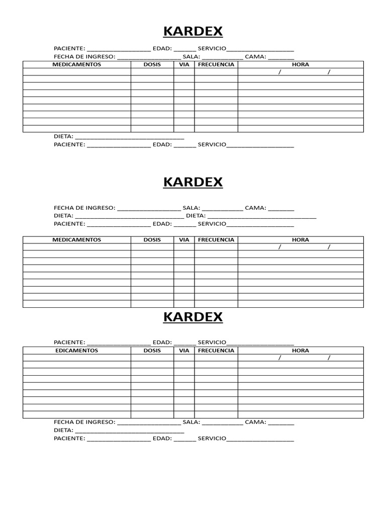 KARDEX | PDF