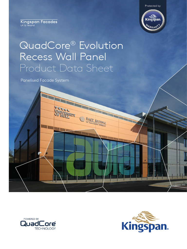 Kingspan Quadcore Evolution Recess Wall Panel Data Sheet en GB Ie | PDF ...