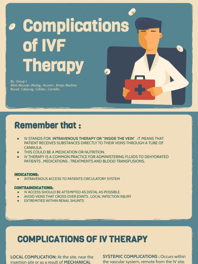 IV Complications Ward Class | PDF | Intravenous Therapy | Thrombosis