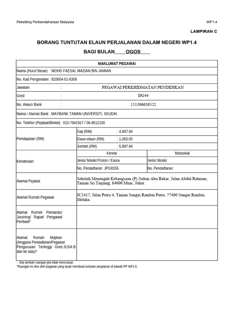 TNT Ogos (2023) | PDF