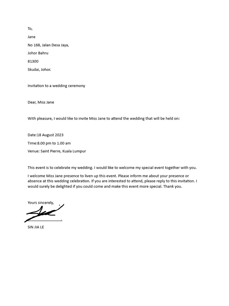 Inviting My Formal Lecture | PDF