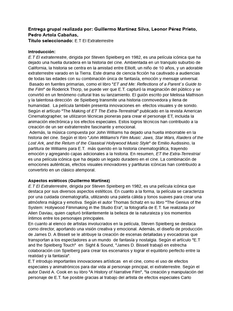 E.T.el Extraterrestre | PDF | Juegos y actividades | Libros para ...