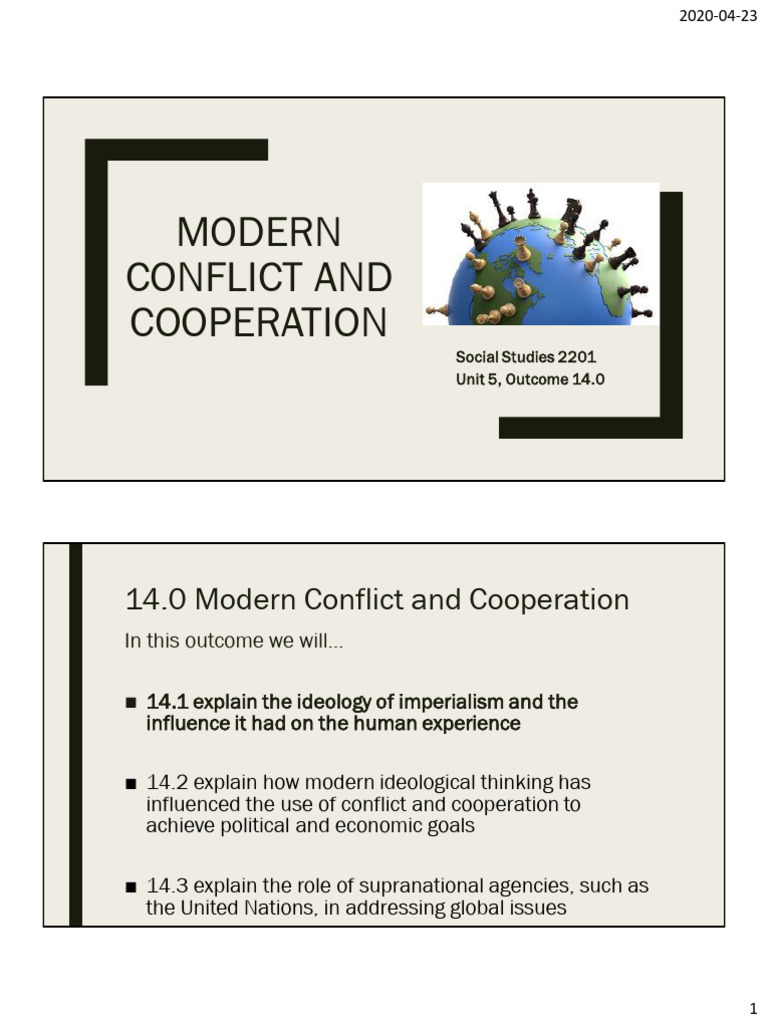 ss2201 - 14.0 - Notes - Modern Conflict and Cooperation | PDF ...