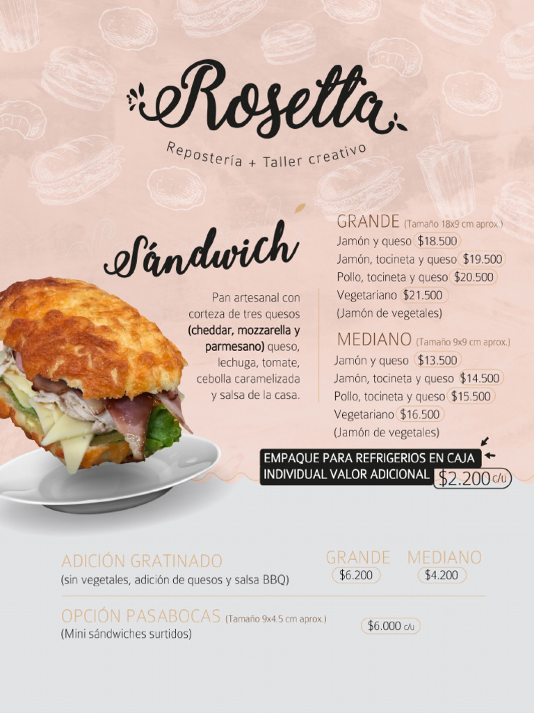 Rosetta Menu 20223 | PDF