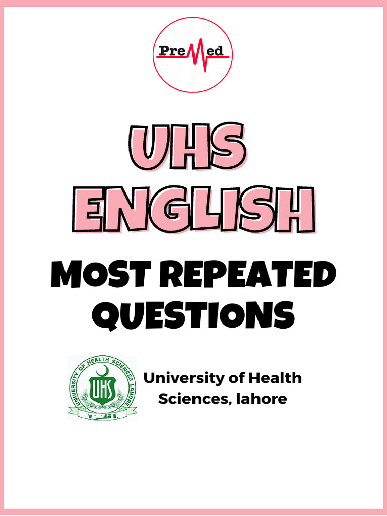 UHS English Most Repeated Mcqs | PDF | Insurance