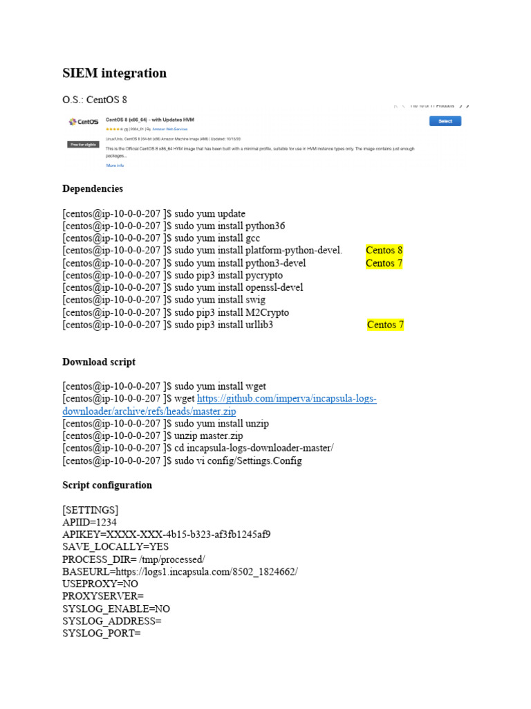 SIEM Integration | PDF | Proxy Server | Computer File SIEM Integration | PDF | Proxy Server | Computer File