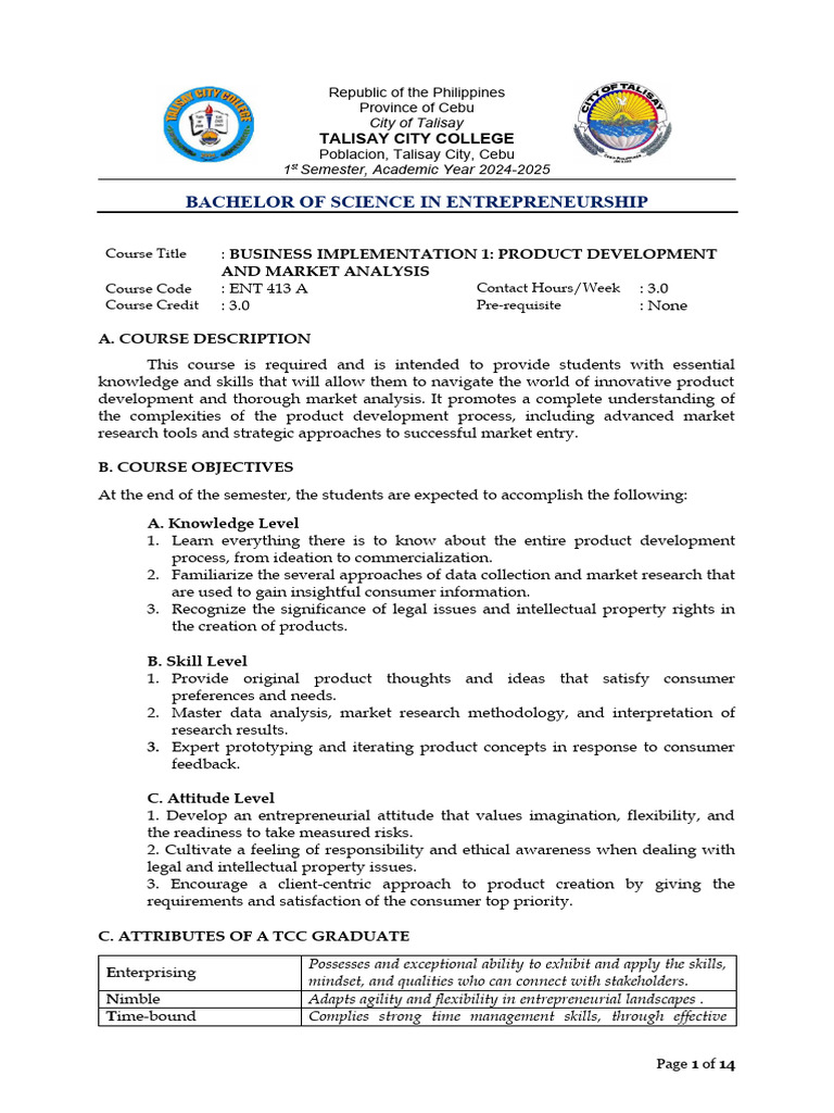 Ent 413 Business Implementation 1 2 | PDF | Entrepreneurship | Design ...