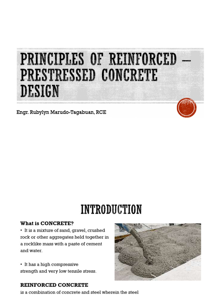 Principles of Reinforced Prestressed Design Lecture 1 | PDF | Concrete ...