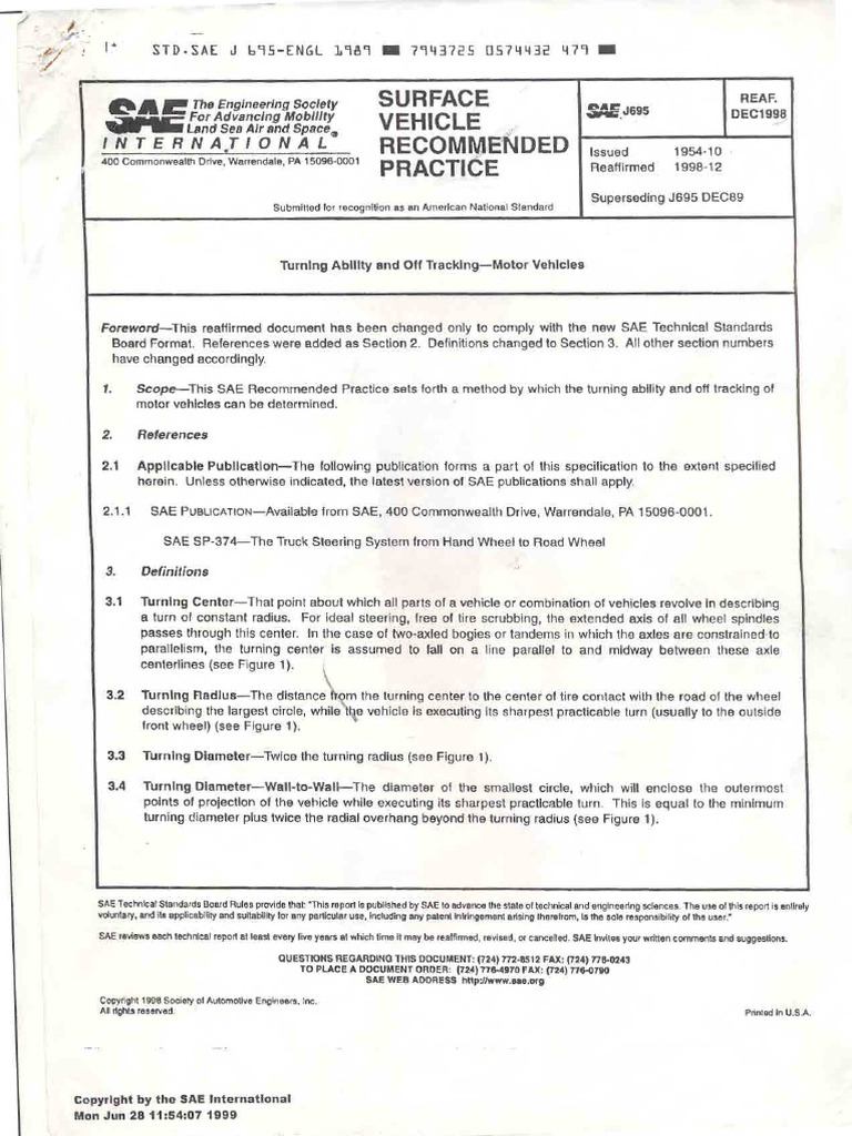 Sae J695 | PDF