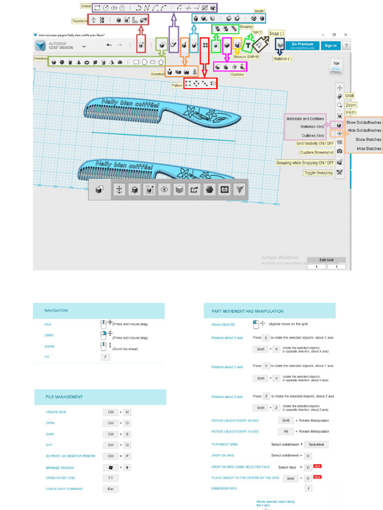 Aide Memoire Tuto 123design | PDF