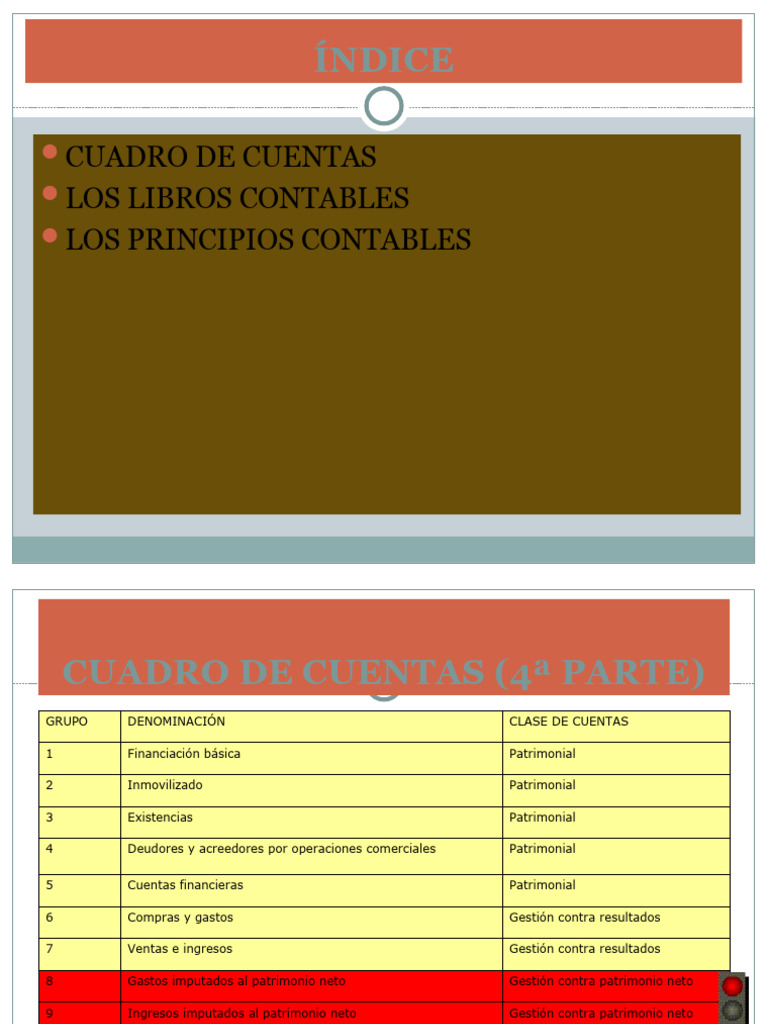 TEMA 3.libros Principios Cuadro Cuentas | PDF | Contabilidad | Estado financiero