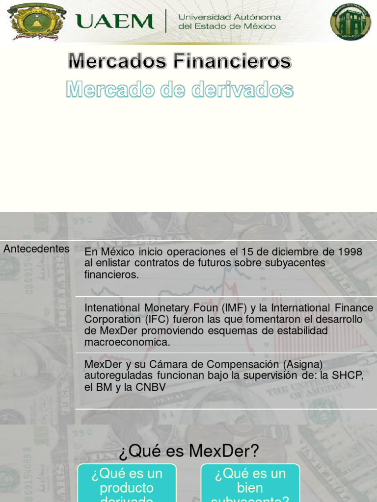 Introducción al MexDer y sus Derivados | PDF | Contratos futuros ...