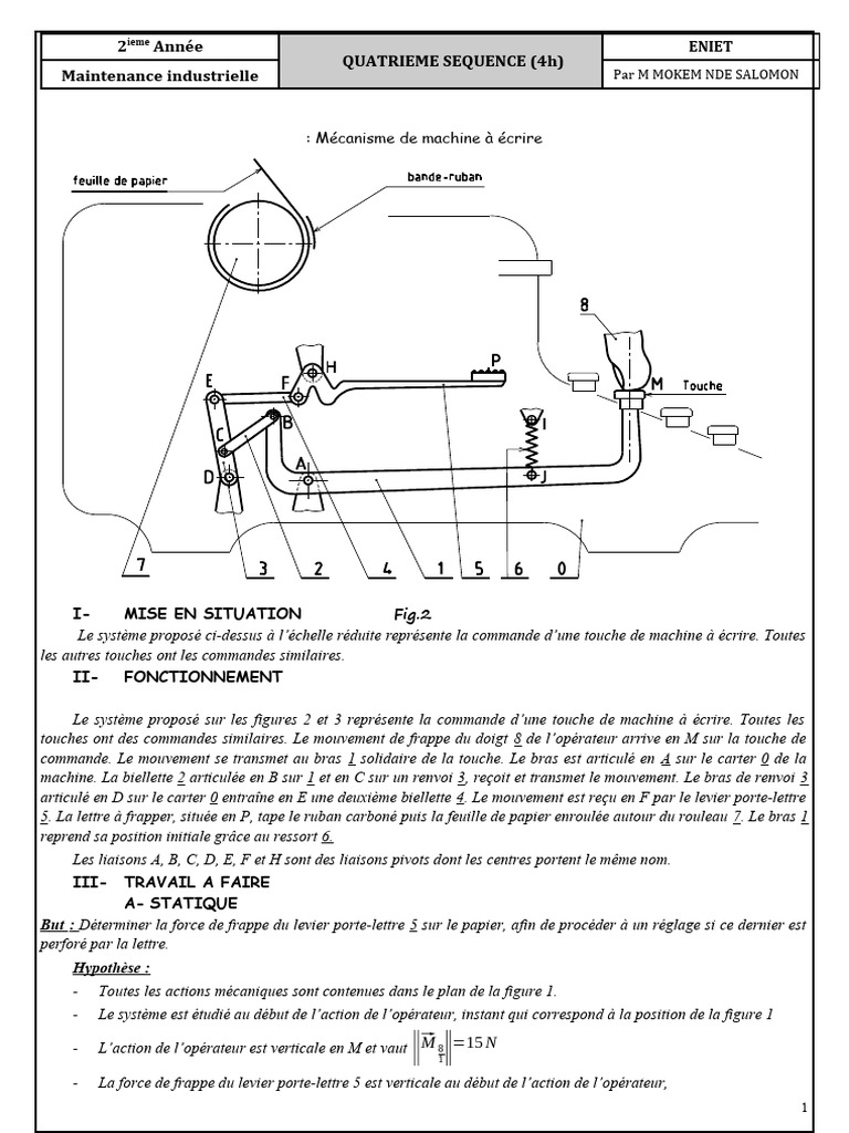 Quatrieme Sequence | PDF | Machine à écrire | Levier (mécanique)