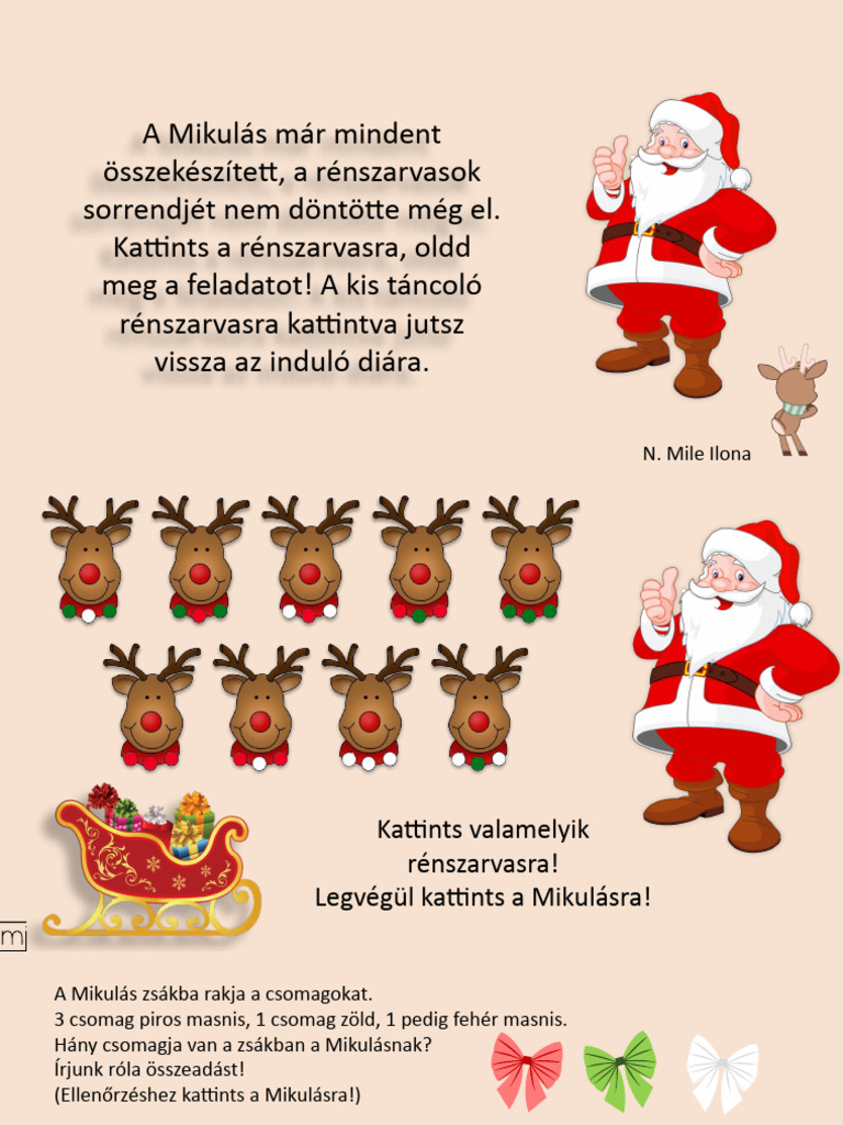 Mikulás - Gyakorlás.5 Ig | PDF