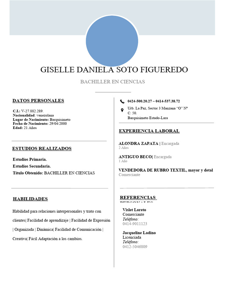 158-Curriculum-Vitae-Exitoso GISELLE SOTO | PDF