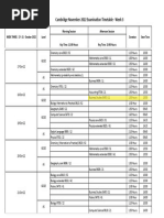 IGCSE Timetable 2026 Updated | PDF