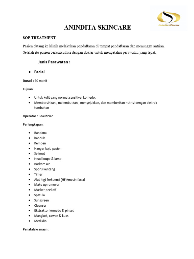 Sop Treatment | PDF