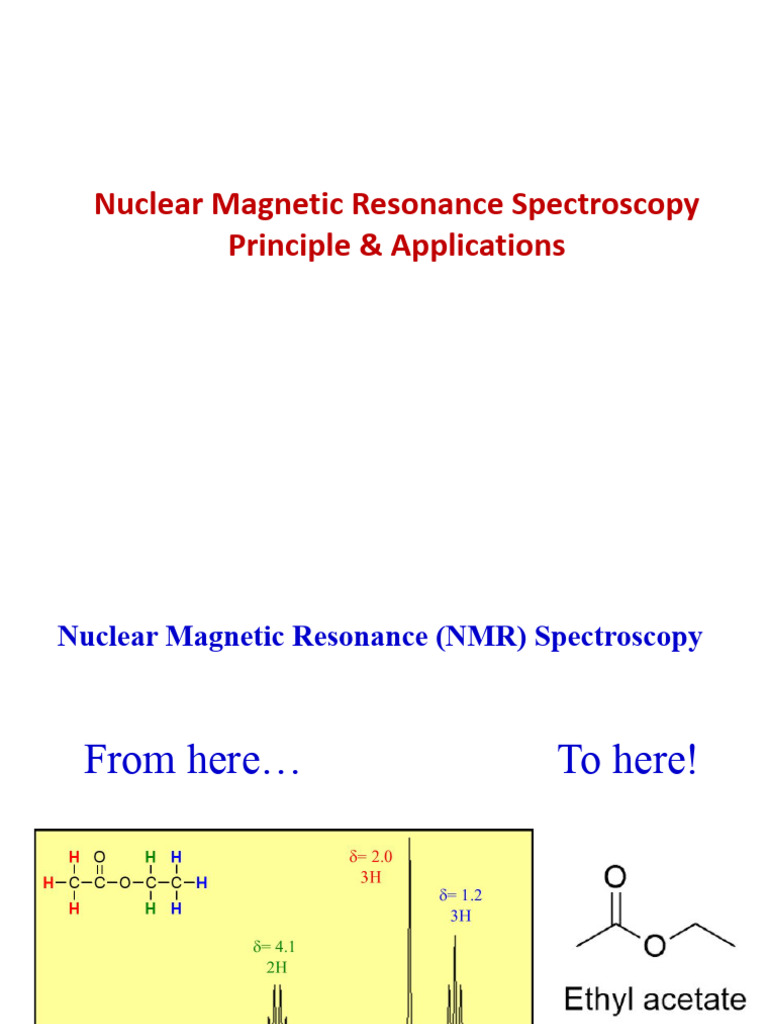 NMR Spectroscopy: Principles & Uses | PDF | Nuclear Magnetic Resonance ...