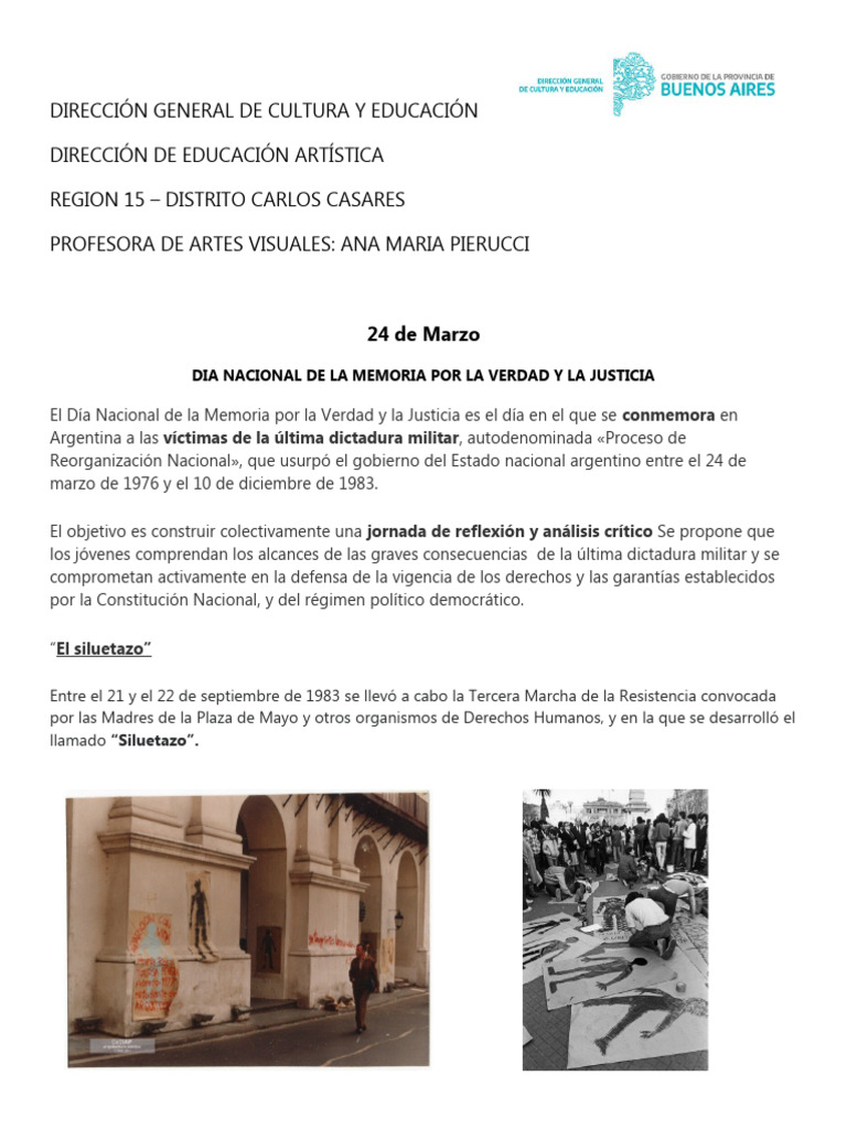 Actividad 24 de Marzo Secundaria - Ana | PDF