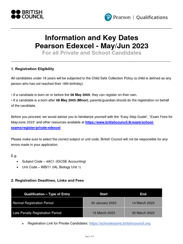 Pearson Edexcel - Information Sheet - MJ 2023 | PDF | Debit Card ...