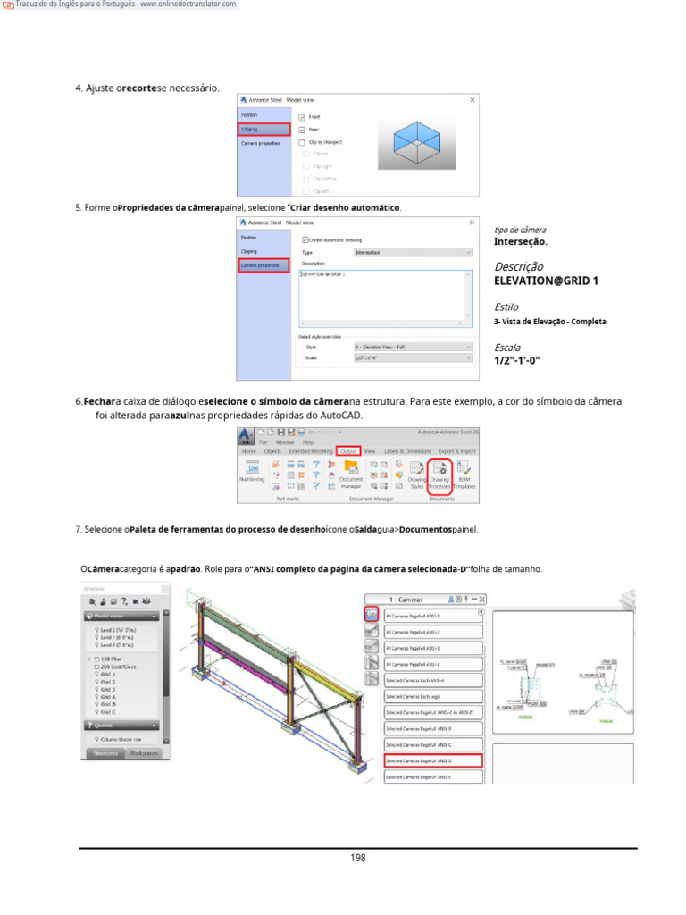 03 Pdfcoffee - Com Advance Steel 2021 PDF Free (199 278) .En - PT | PDF | Câmera | Janela ...