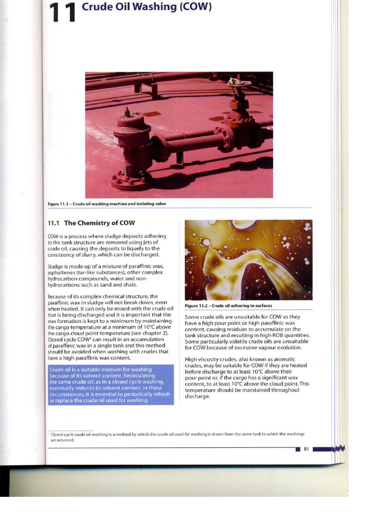 11 Crude Oil Washing (COW) | PDF